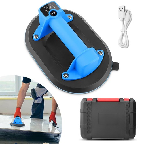 Electric Vacuum Suction Cup Lifter for Glass Tiles with 520LBS Load ...