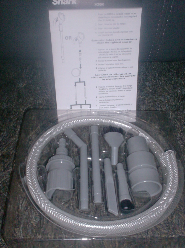 Shark Rotator Vacuum Attachments XCD500 Extension & Micro Tools New ...