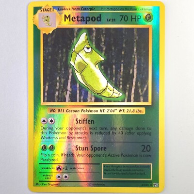 Pokémon TCG Metapod 4/108 Reverse Holo XY Evolutions | eBay