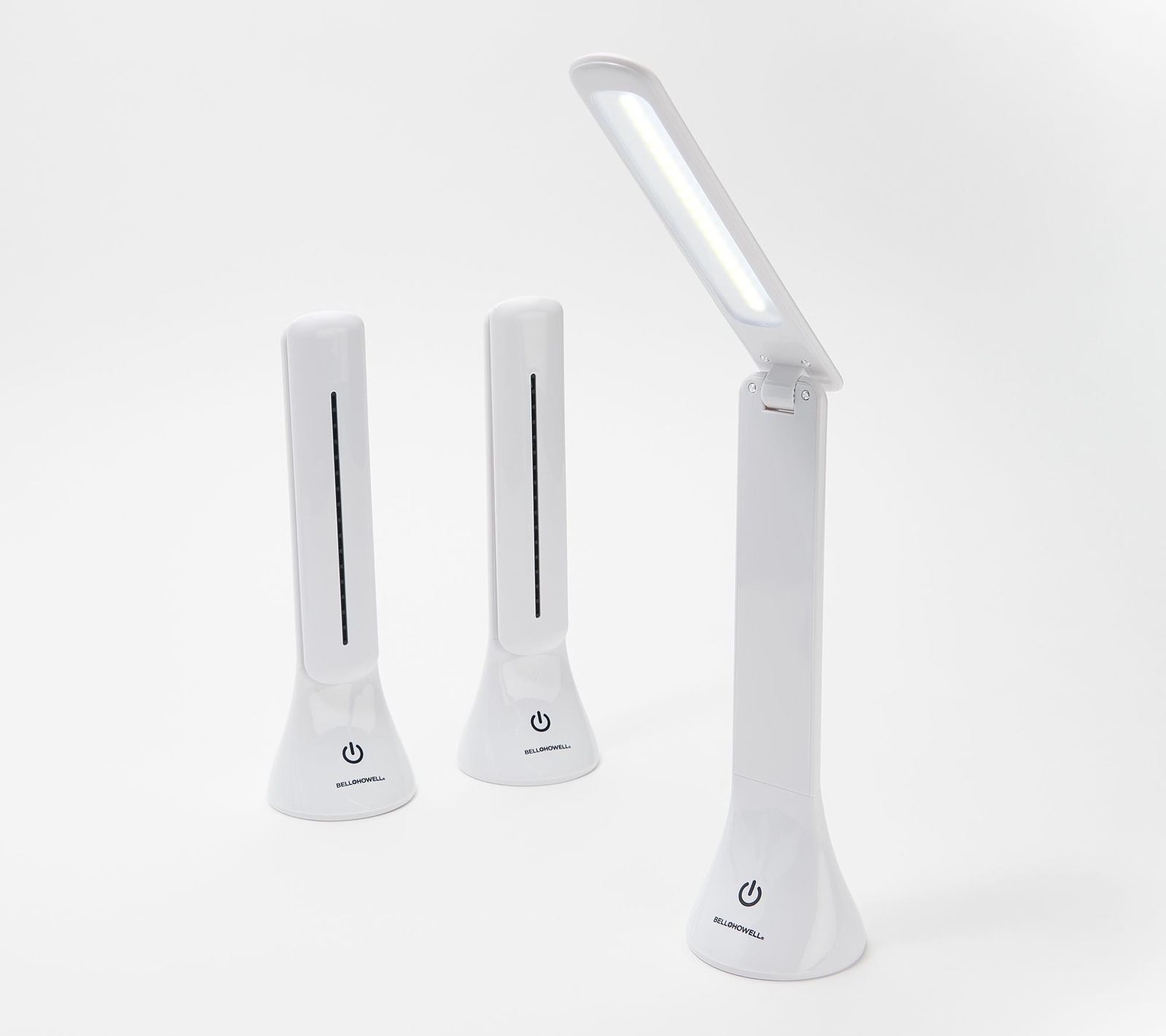 Bell & Howell Set of 3 Table Reading Lamps in White | eBay