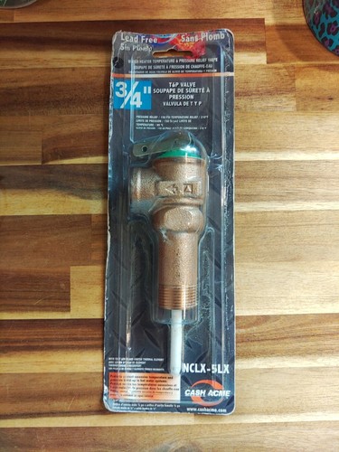 Cash ACME NCLX-5L 3/4" 150 PSI Temperature and Pressure Relief Valve ...