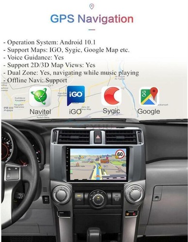 For Toyota 4Runner 2009-2019 Android 10.1 WiFi Car Stereo Radio GPS ...