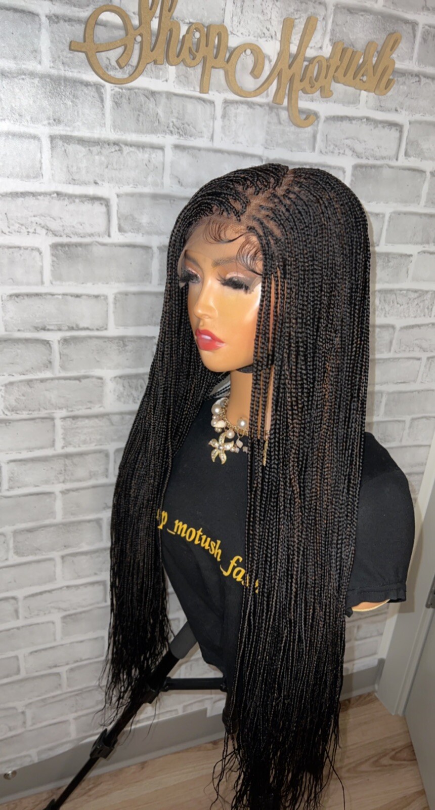 Small Size Knotless Box Braided Wig,Box Braid Wig, Knotless Braids,Lace ...