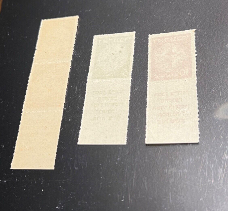 Israel Scott #1a-3b 1948 Doar Ivri Rouletted Tab Set MNH!! | eBay