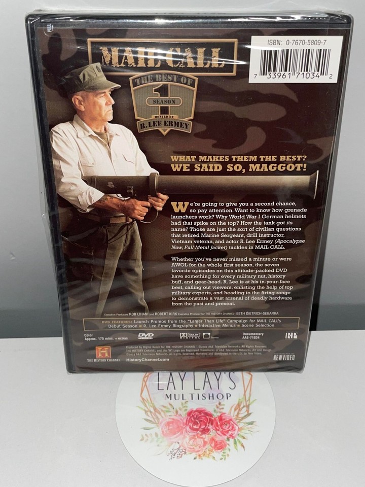 Mail Call - The Best of Season 1 One (DVD, 2003) R. Lee Ermey BRAND NEW ...