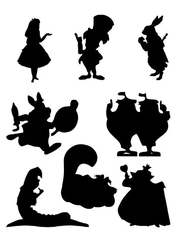 Alice In Wonderland Silhouette Tattoo