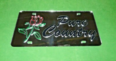 "Pure Country" License Plate, Laser Cut Acrylic | eBay