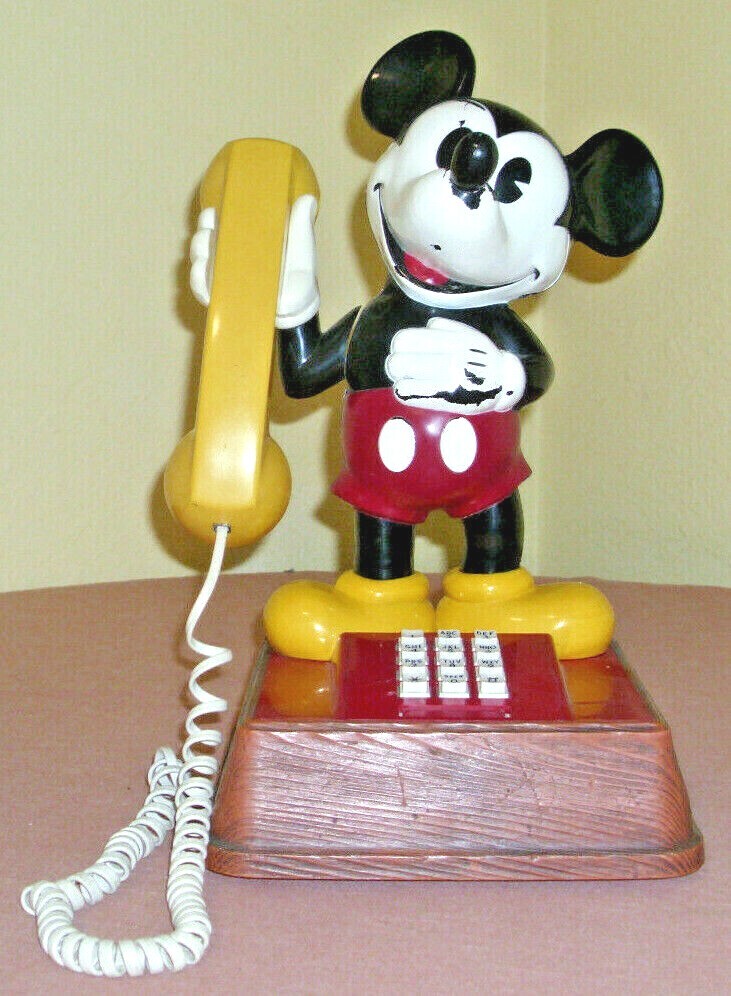 Vintage The Mickey Mouse Phone Landline Push | Grelly USA