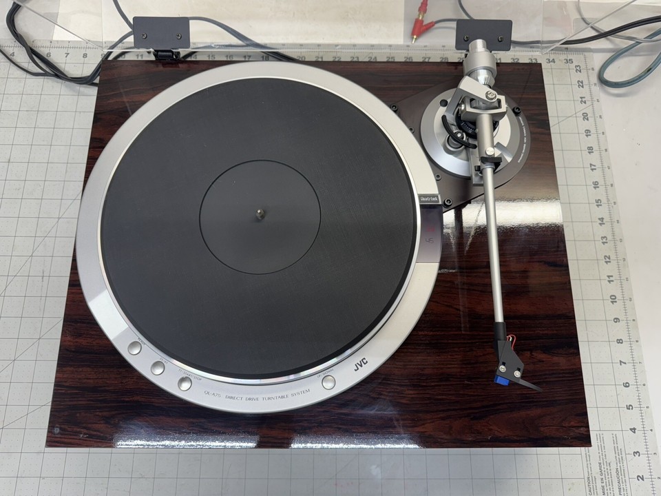 JVC QL-A75 DIRECT DRIVE TURNTABLE W/ ORTOFON X1-MC CARTRIDGE EXCELLENT ...