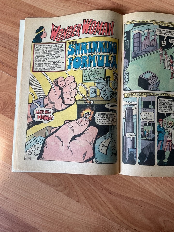 56 & 51 YRS OLD 2 DC COMIC BOOKS FIRST PRINTS WONDER WOMAN # 184 & 210 ...