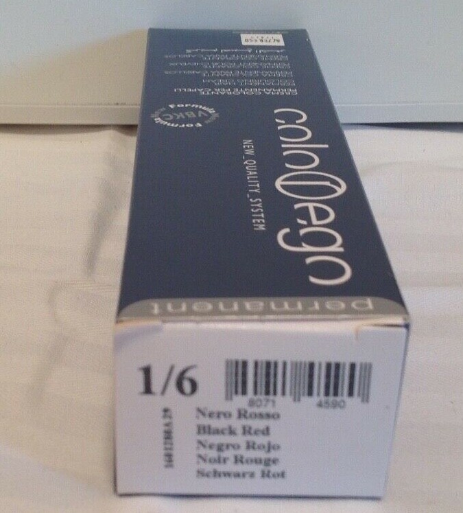 Alter Ego Colorego Permanent Hair Color 1/6 BLACK RED 3,38 oz | eBay