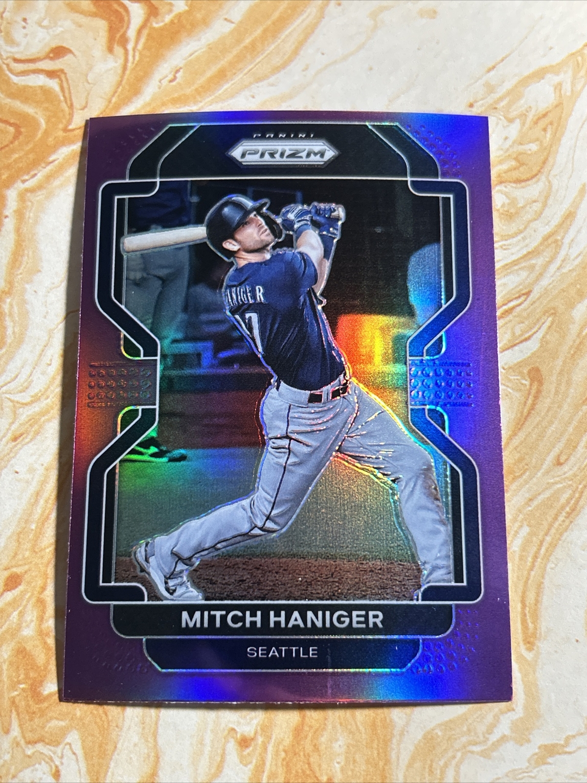 2022 Panini Prizm - Purple Prizm - #65 - Mitch Haniger - Seattle ...