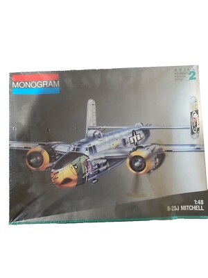 Monogram B-25J Mitchell 1/48 Scale Airplane Model Kit Sealed #5507 | eBay