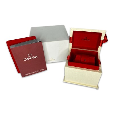 Vintage Omega Gift Watch Box w/ Signed Omega Outer Box, certificate and ...