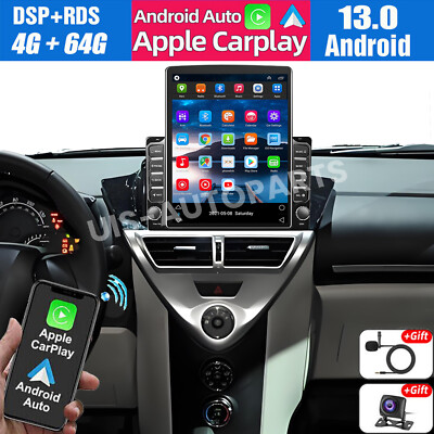 4+64GB For Scion iQ 2012-2015 Android 13 Apple CarPlay Car Stereo Radio ...