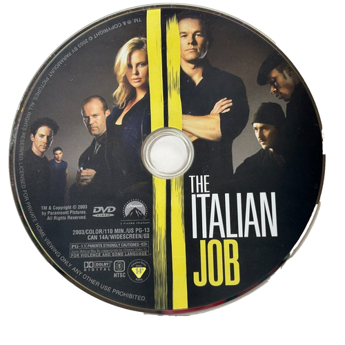 The Italian Job DVD - DISC ONLY | eBay