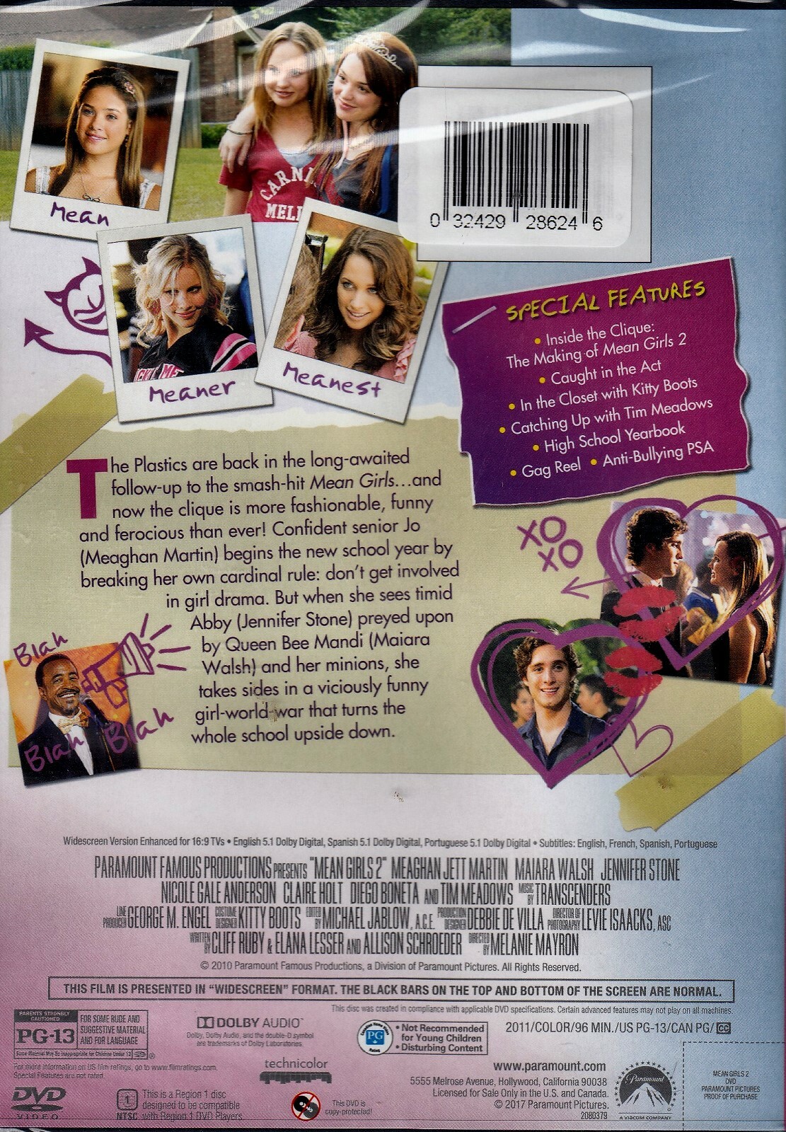 New DVD - Mean Girls 2 - Meaghan Martin , Maiara Walsh , Jennifer Stone ...