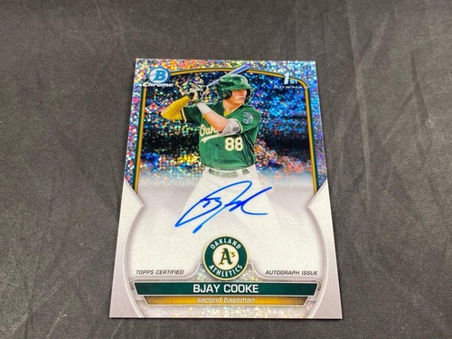 2023 BOWMAN CHROME BJAY COOKE 1ST PROSPECT SPECKLE REFRACTOR AUTO 266/ ...