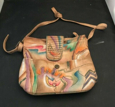 Sam Sam Leather Purse, Handpainted | eBay