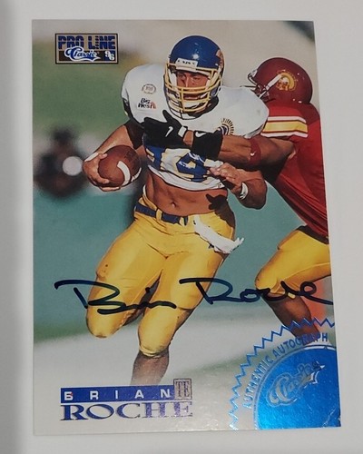 1996 Pro Line Autographs Blue #64 Brian Roche San Jose State, San Diego ...