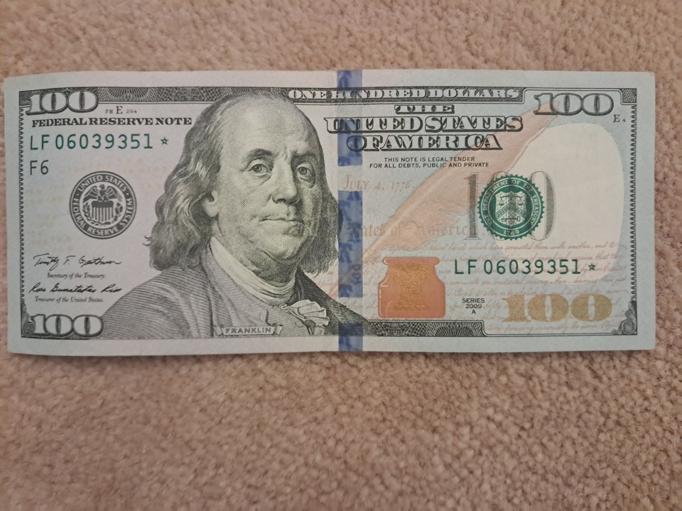 2009 A $100 Star Note One Hundred Dollar Bill old u.s. currency | eBay