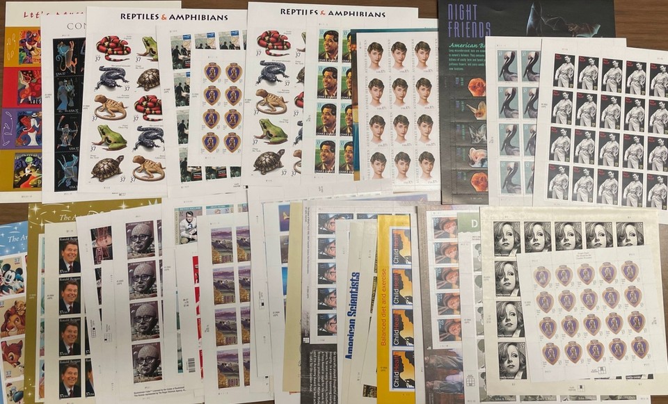 USA Stamps Postage Mint NH Face Value: $490.62 - 1,326 x 37c Values - 2 ...