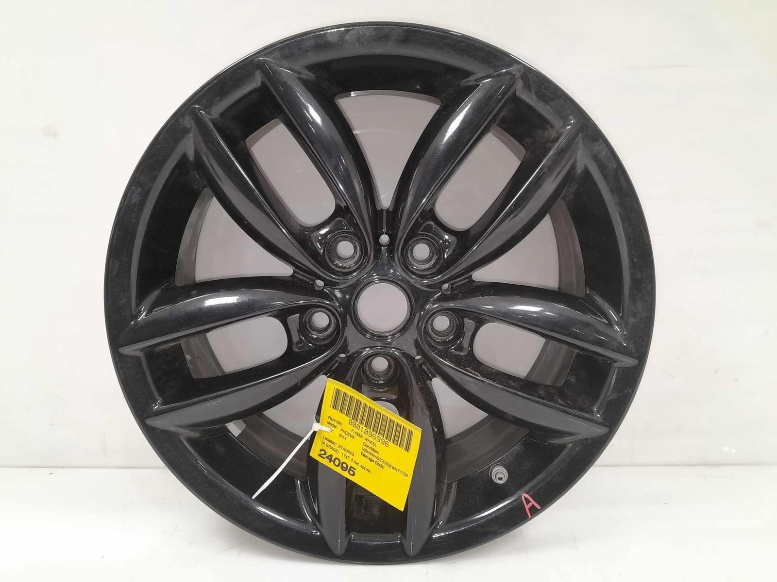 11 - 16 Mini Cooper R60 R60 17x7 Alloy Wheel - Black Twin 5 Spokes OEM ...