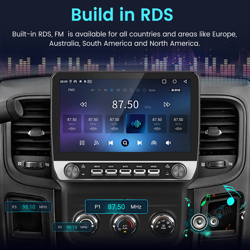 10.1"For 2013-2018 Dodge Ram 1500 2500 3500 Android CarPlay Car Stereo ...