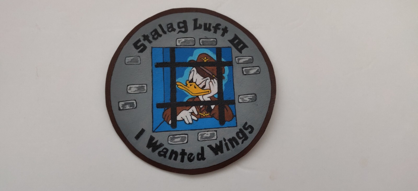 WW 2 Donald Duck Pilot "Stalag Luft 3. leather jacket patch | eBay