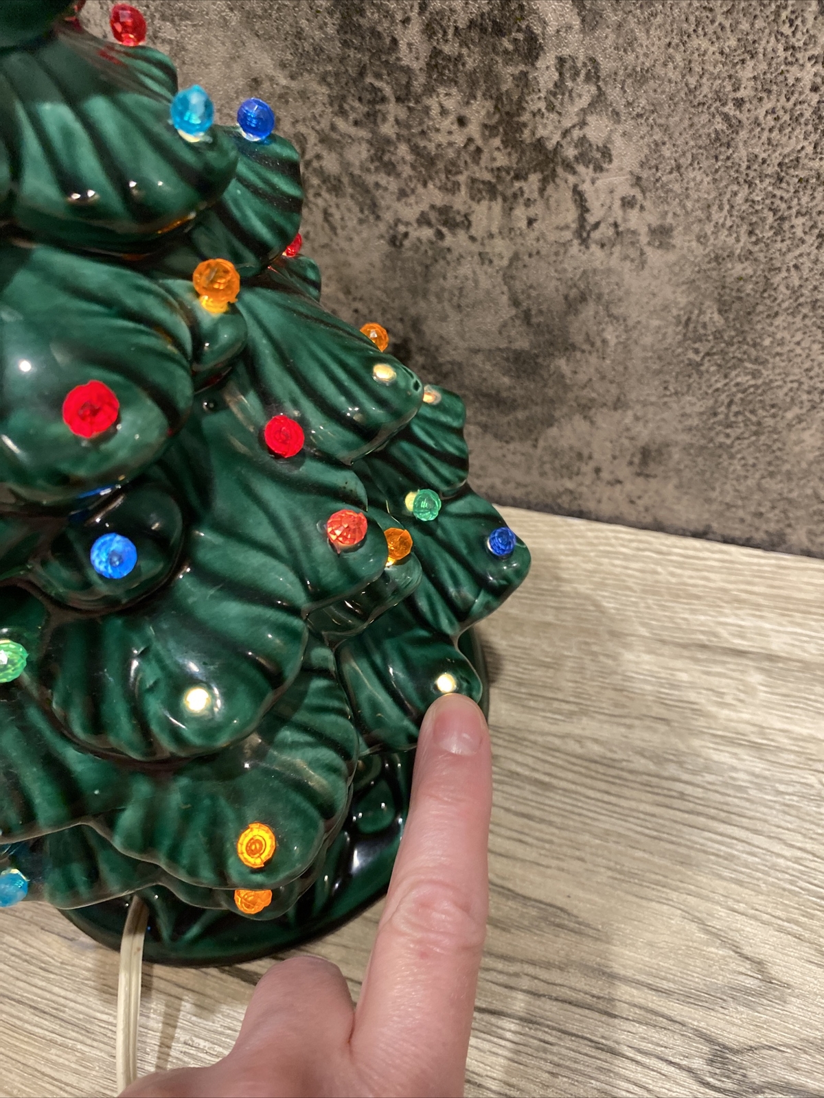 Vintage Ceramic Light Up Christmas Tree 12 Inch Tall Ceramic Tree | eBay