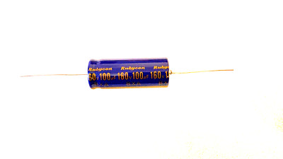 Rubycon BLUE Axial Capacitor 100uf 160V | eBay Australia
