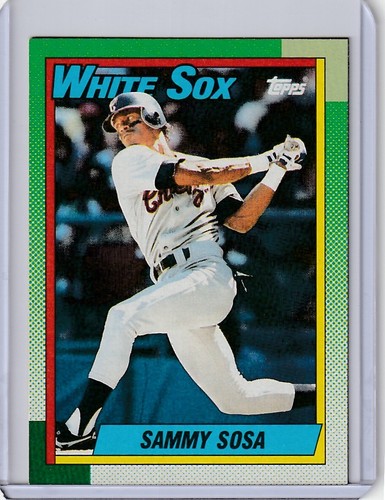 Error Card 1990 Topps Baseball Card #692 Sammy Sosa White Sox ERROR ...