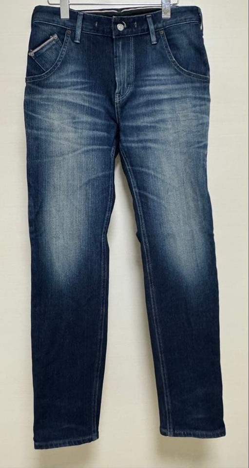 Edwin JERSEYS Dark Blue Straight Denim Stretch Jeans Used 4" waist | eBay UK