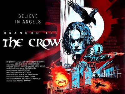 THE CROW 1994 Quad poster print 30x40" Brandon Lee Rochelle Davis FREE ...