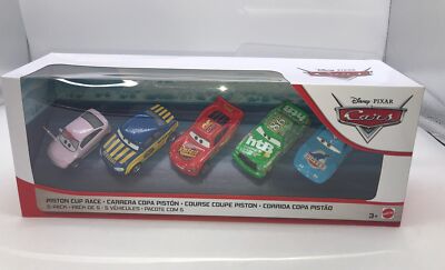 Disney Pixar Cars Piston Cup Race 5 Pack w/ The King NEW Read Non Mint ...