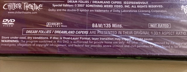 Dream Follies / Dreamland Capers (DVD, 1958) for sale online | eBay