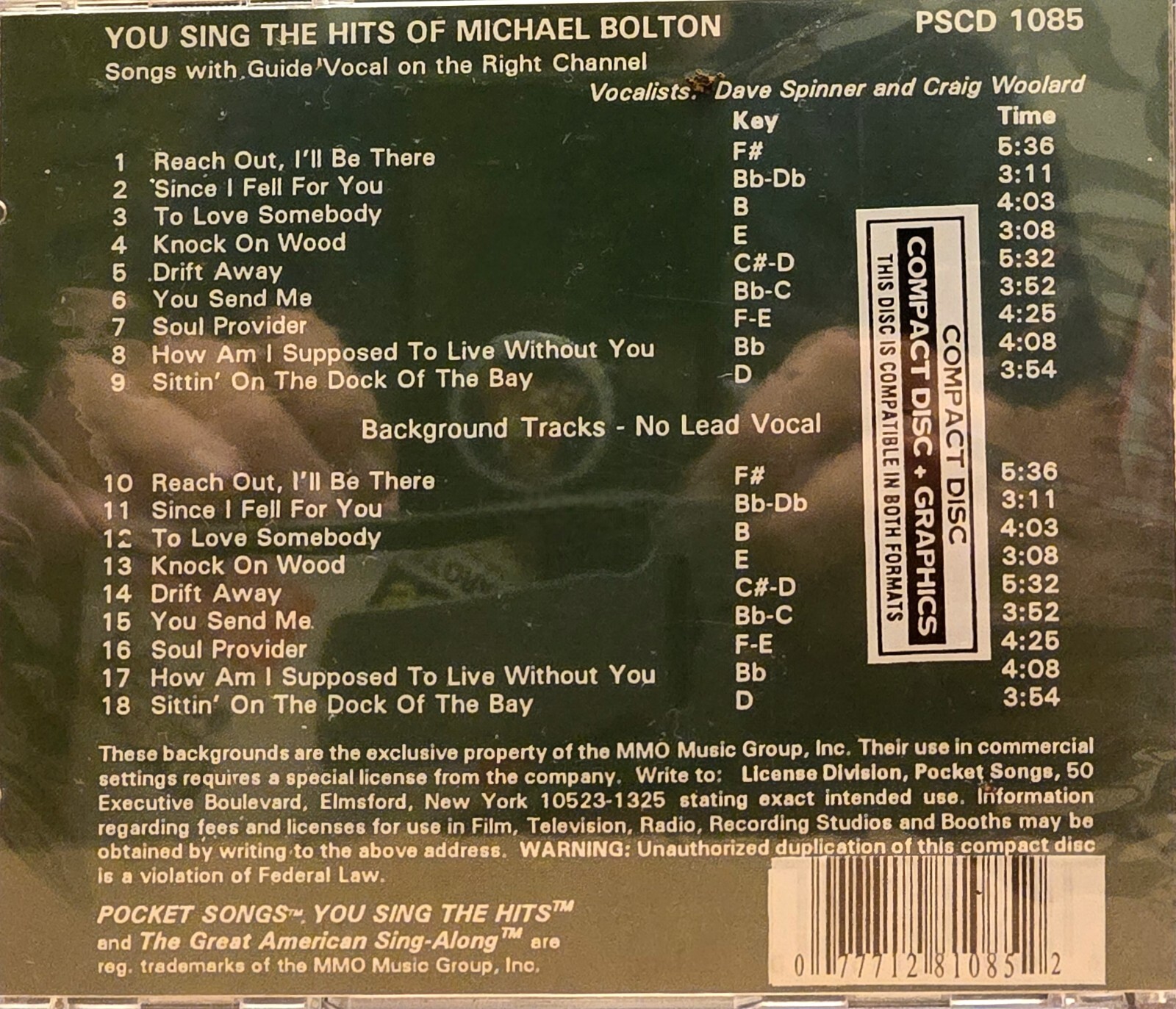 1085 MICHAEL BOLTON NEW POCKET SONGS/ JUST TRACKS KARAOKE CDG LOT MI | eBay