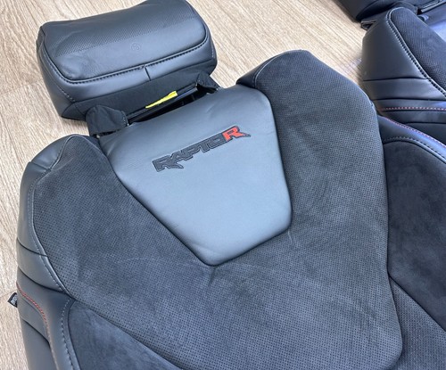 OEM FORD F150 RAPTOR R NEW TAKEOFF BLACK LEATHER SEAT COVERS 2022 2023 ...