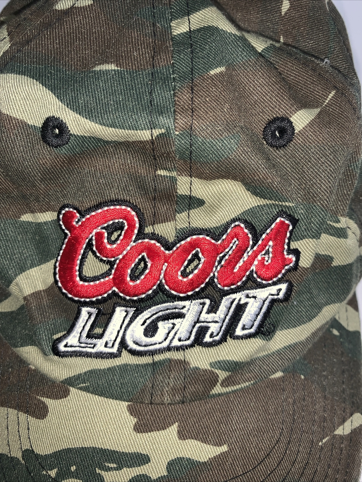 Coors Light Baseball Cap Green Camouflage Adjustable … - Gem