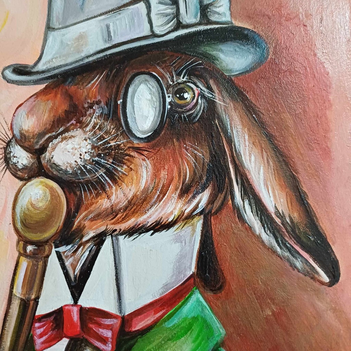 Rabbit Acrylic Painting