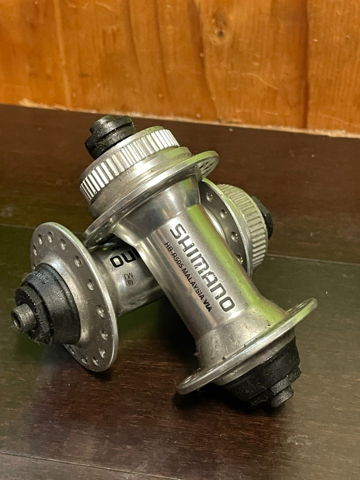 Shimano HB-R505 Silver Centerlock Front Hub QRx100 32h | eBay