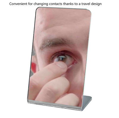 3" x 5" Acrylic Mirror Slant Back Freestanding Countertop Display | eBay