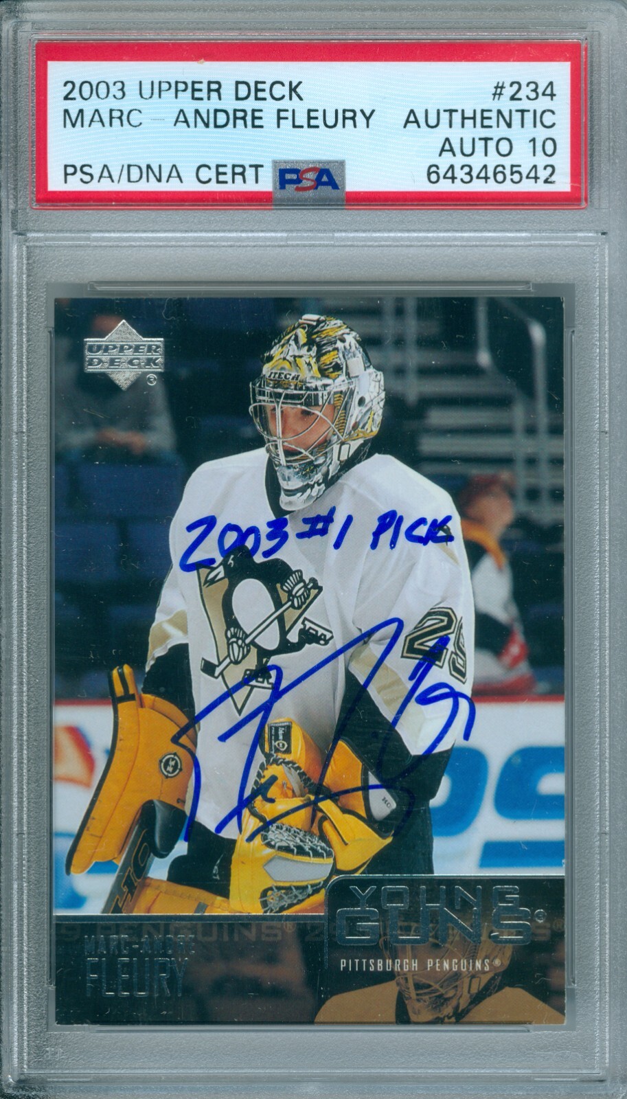 Marc-Andre Fleury Autographed Memorabilia | Signed Photo, Jersey ...