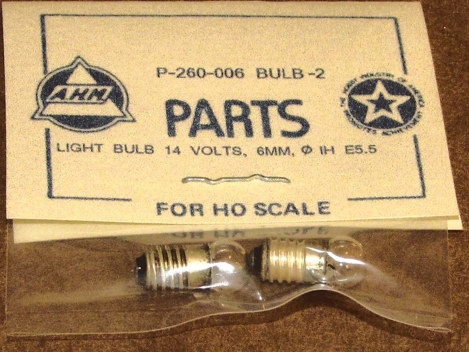 LIGHT BULBS AHM RIVAROSSI NEW PARTS P-260-006 14 VOLTS | eBay