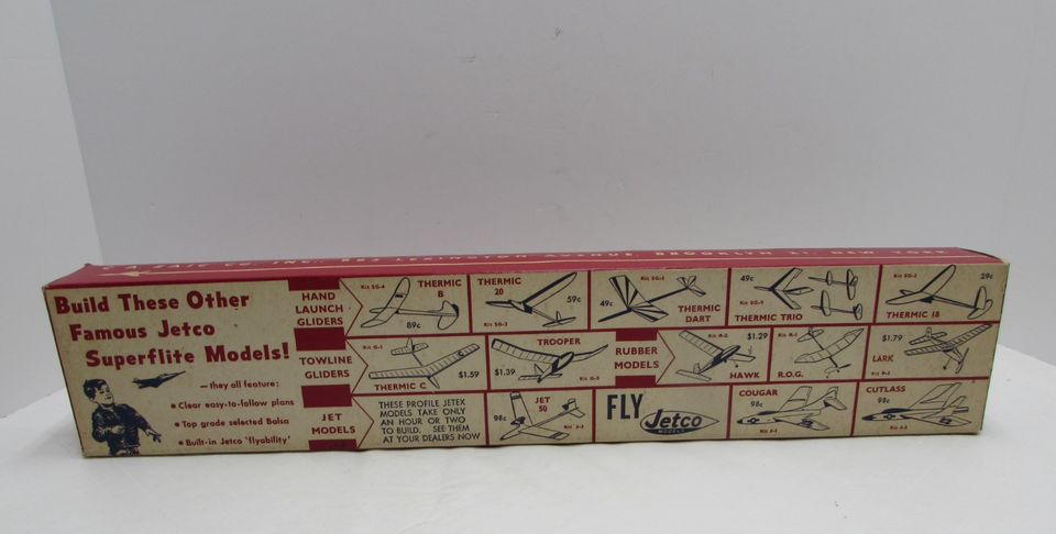 JETCO MODELS (Vintage) SUPERFLITE Thermic Trooper Airplane Model Kit G ...