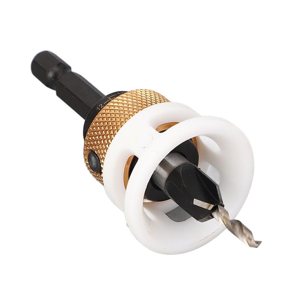 Depth Adjustable Countersink Drill Bit with Stop Collar for Versatile ...