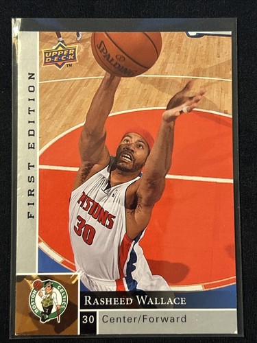 2009 Upper Deck Rasheed Wallace FIRST EDITION Boston Celtics V973R | eBay