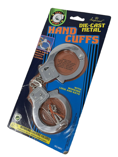 Imperial Diecast Metal Handcuffs Prop with Quick Release Safety Latches ...