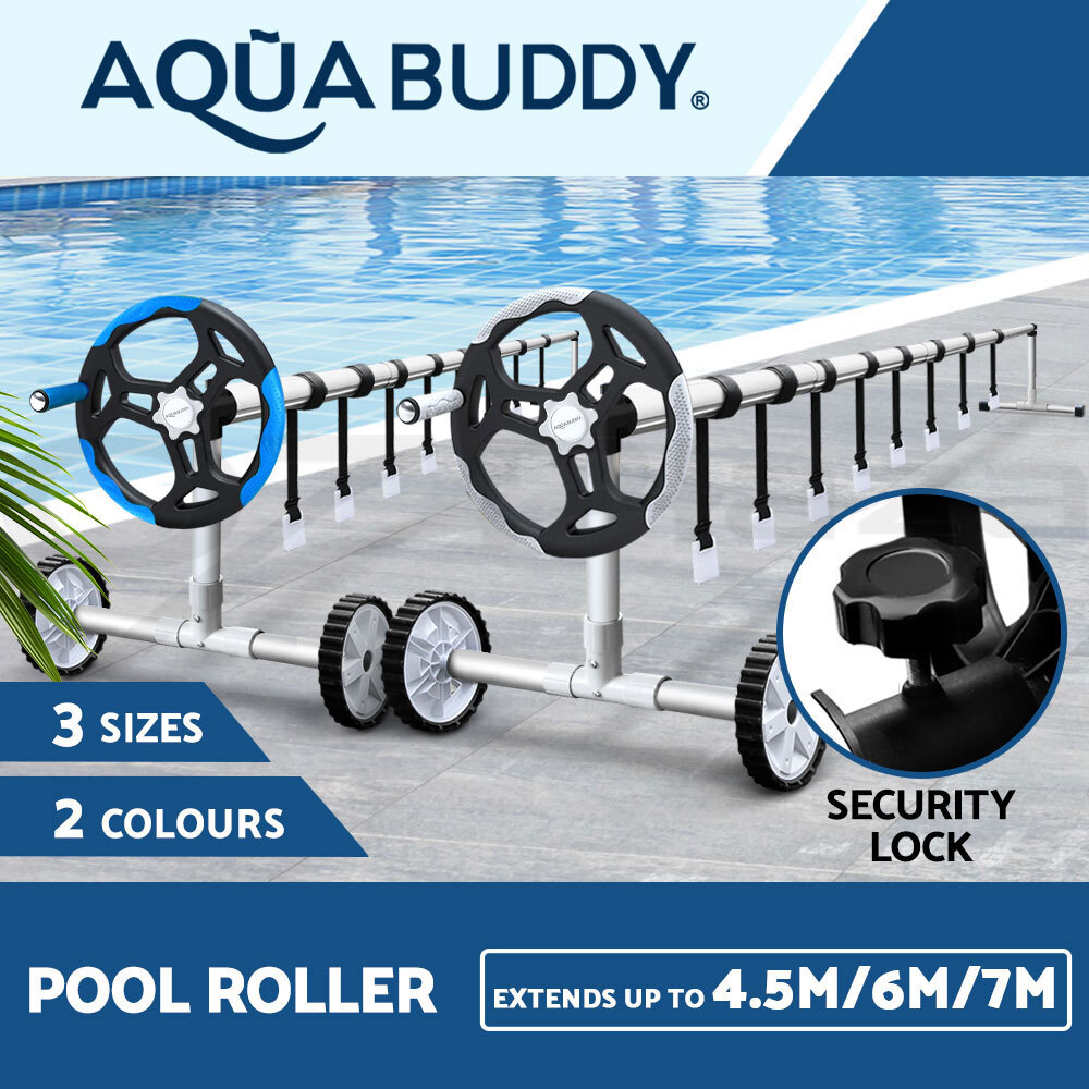 Aquabuddy Pool Cover Roller Solar Blanket Covers Adjustable Rollers ...