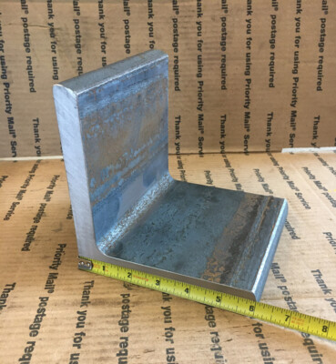 6 X 6 Steel Angle Iron 3/4 Thick Heavy Duty Bracing Bracket Shelf 6 ...
